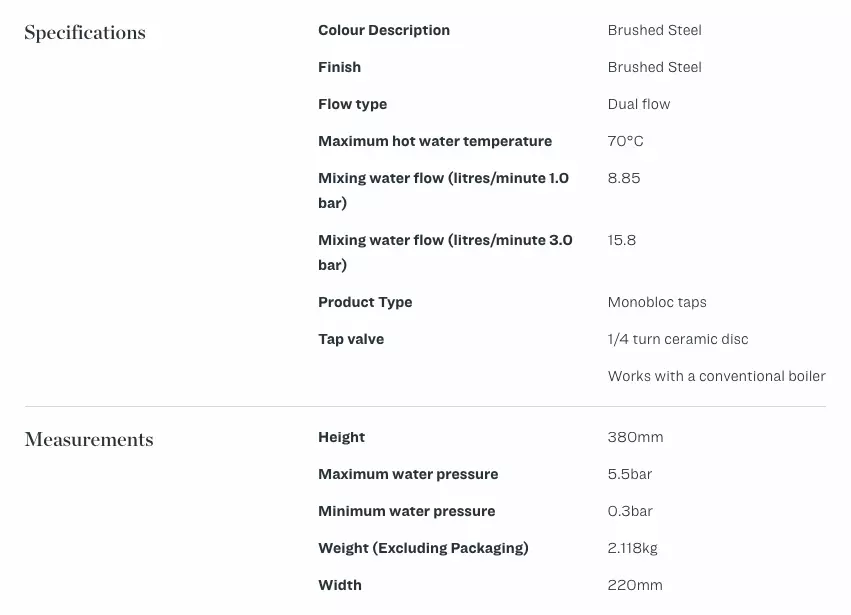 Garda Swan Neck Monobloc Tap | Hydroworks