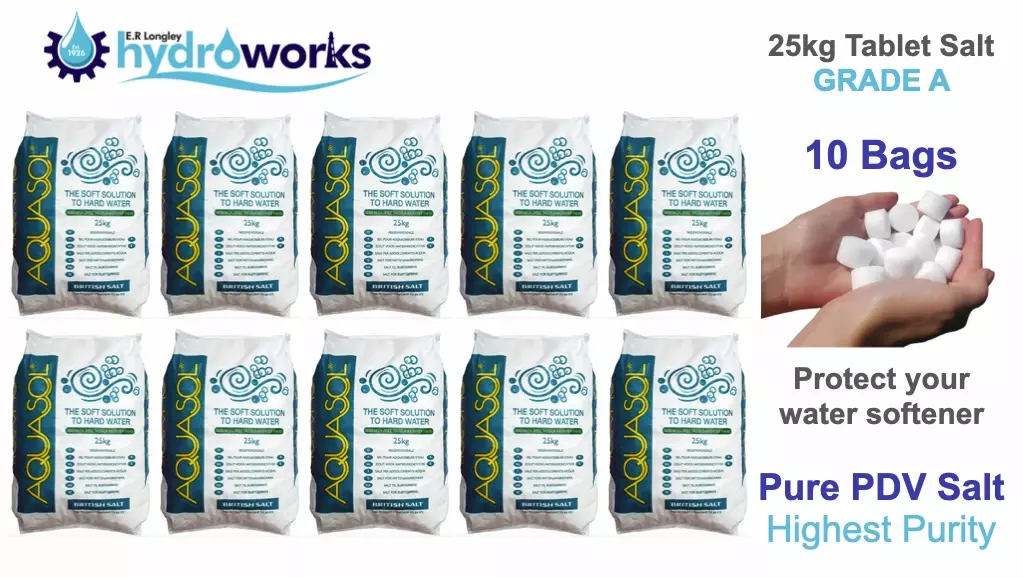 10 Bags of 25kg Water Softener Tablets