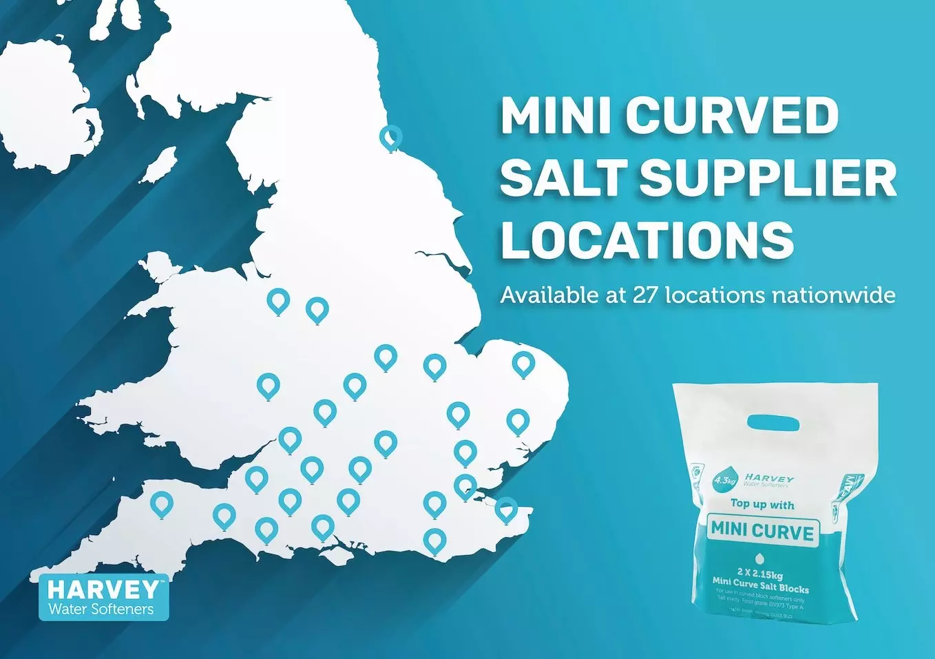 Harvey's Mini Curve Salt Blocks - 30 Packs