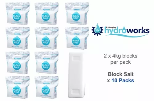 Harvey Water Softener Block Salt - 10 Packs